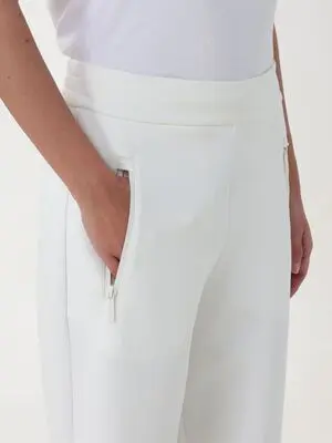 Emporio Armani Tailored Trousers With Zip Pockets - White