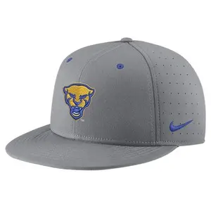 Nike Pitt Panthers Aerobill Fitted Hat With Usa Side Patch