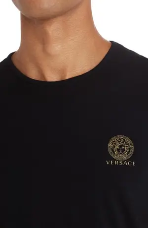 Versace Medusa Head Logo 2-pack Undershirts - Black