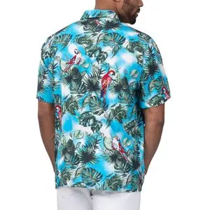 MARGARITAVILLE Chase Elliott Jungle Parrot Party Button-up Shirt