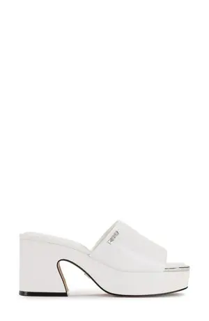 Dkny Desirae Platform Sandal - White