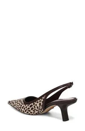 Sam Edelman Bianka Slingback Mesh Pointed Toe Pump - Chocolate Multi