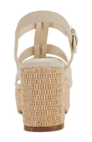 Dkny Fisherman Platform Sandal - Bone