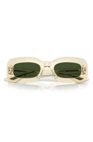 Oliver Spencer Oliver Peoples 1966c 49mm Square Sunglasses Green