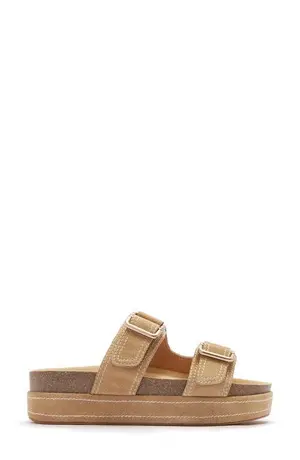 FRANKIE4 Bennett Platform Sandal - Barley Suede