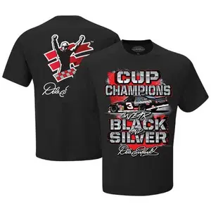 CHECKERED FLAG Sports Dale Earnhardt Champions Wear T-shirt - Black