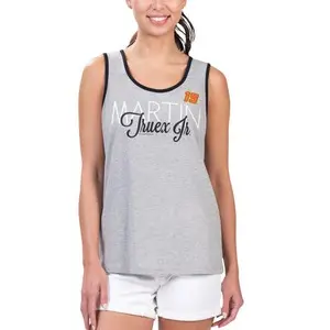 G-III 4HER BY CARL BANKS Martin Truex Jr. Graphic Tank - Heather Gray