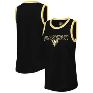 G-III 4HER BY CARL BANKS Pittsburgh Penguins Strategy Tank Top - Black