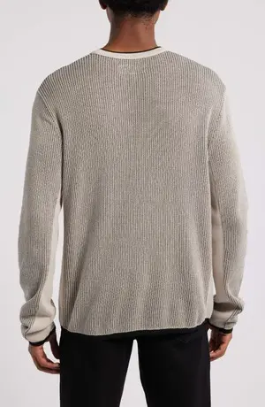 Rag & Bone Harvey Crewneck Cotton Sweater - Grey