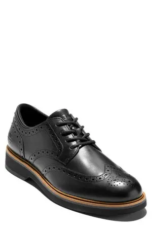 Cole Haan Montrose Wingtip Derby - Black/black