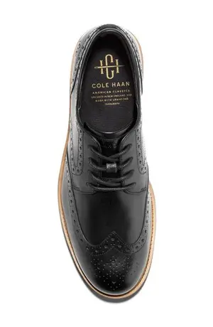 Cole Haan Montrose Wingtip Derby - Black/black
