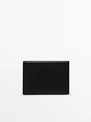 Massimo Dutti Passport Holder Leather Wallet