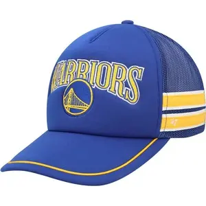 '47 Golden State Warriors Sidebrand Stripes Trucker Adjustable Hat - Royal