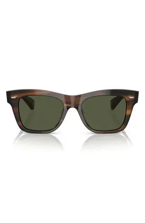 Oliver Spencer Oliver Peoples Ms. Oliver 51mm Square Sunglasses Tortoise