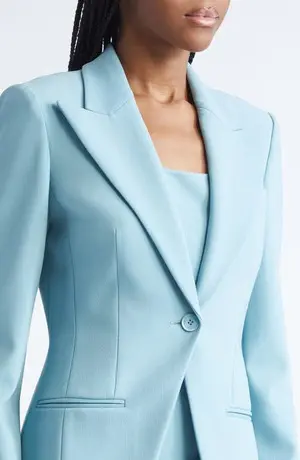 Michael Kors Peak Lapel Wool-blend Blazer