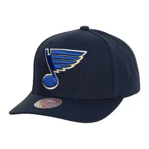 Mitchell & Ness St. Louis Blues Team Ground Pro Adjustable Hat - Navy