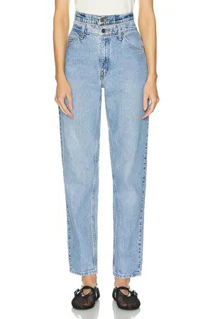 Women's Double Waisted Jeans