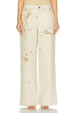 Lapointe Denim Painter Wide Leg Jeans