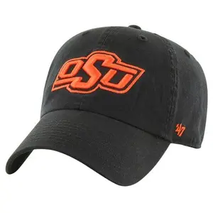 '47 Oklahoma State Cowboys Vintage Clean Up Adjustable Hat - Black