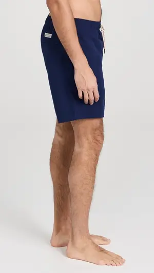 FAIR HARBOR The Bayberry Swim Trunks 7 - Navy Seersucker