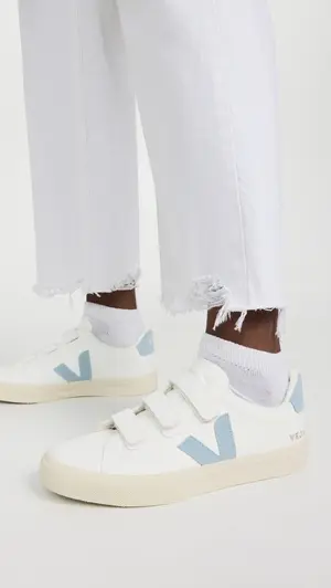 VEJA Recife Logo Sneakers With Velcro Closure - Extra-white_steel