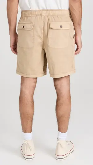 Rails Cruz Drawstring Shorts - Khaki