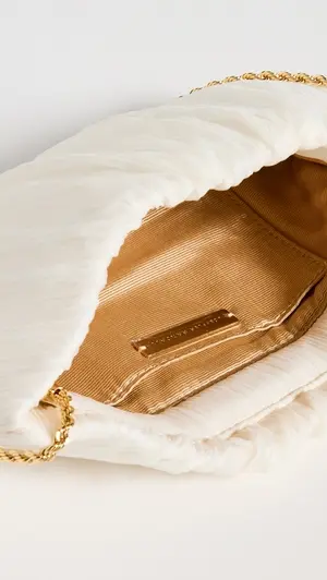 LOEFFLER RANDALL Brit Pleated Pouch - Pearl