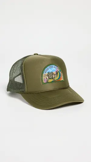 Freya Not All Who Wander' Trucker Hat - Olive