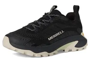 Merrell Moab Speed 2 Low Top Lace Up Athletic Sneakers - Black