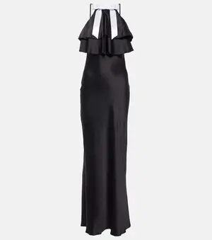 RODARTE Bow-detail Halterneck Gown
