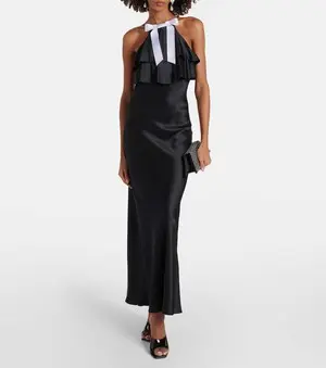 RODARTE Bow-detail Halterneck Gown