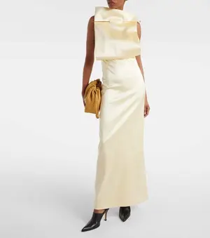 Loewe Pin Silk-blend Gown