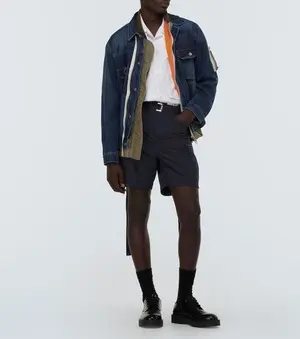 Sacai Taffeta Bermuda Shorts