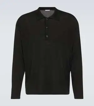 THE ROW Djon Wool Polo Sweater