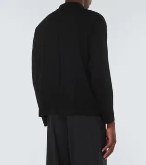 THE ROW Djon Wool Polo Sweater - Black