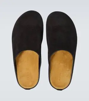 THE ROW Hugo Suede Clogs