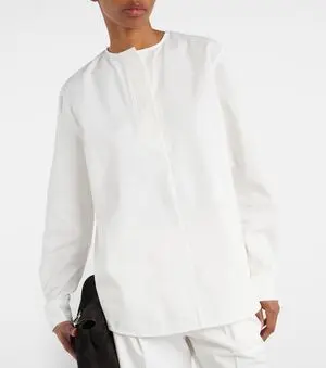 TOTEME Cotton Twill Blouse - White