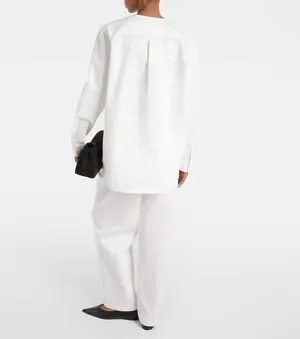 TOTEME Cotton Twill Blouse - White