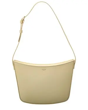 Celine CELINE Croque Medium Leather Hobo Bag - Yellow