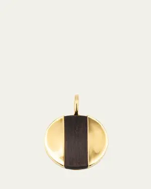 KINRADEN 18k Yellow Gold And Mpingo Hardwood Oskar Pendant - One-color