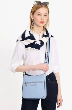 Kate Spade New York Hudson Pebble Leather Messenger Bag