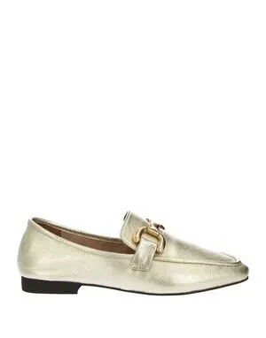 BIBI LOU Loafers With Metal Appliqués - Gold