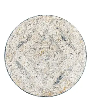 LIVABLISS Cardiff Cdf-2303 Round Area Rug, 5'3 X 5'3 - Grey/mist
