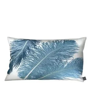 AVIVA STANOFF Plume Twilight Ivoire Eco Suede Collection Pillow, 12 X 20 - Crème/twilight