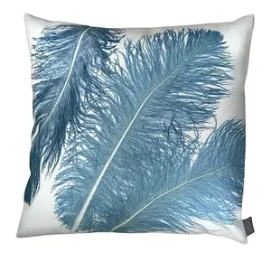 AVIVA STANOFF Plume Twilight Ivoire Eco Suede Collection Pillow, 20 X 20 - Crème/twilight