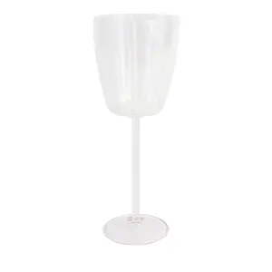 VIETRI Nuovo Stripe Wine Glass - White