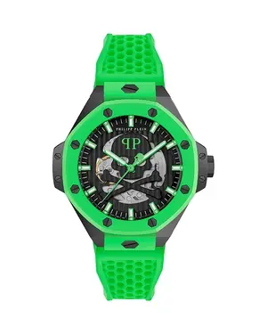 Philipp Plein Keleton Royal Watch, 46mm - Black/green