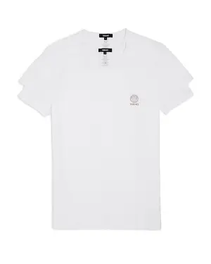 Versace Cotton Blend Tees, Pack Of 2 - Optical White