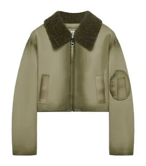 Loewe Cropped Leather Jacket
