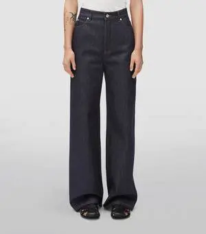 Loewe High-waist Wide-leg Jeans - Blue